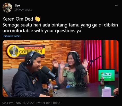 Singgung-singgung soal Keperawanan, Livy Renata Sentil Deddy Corbuzier