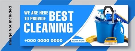 Premium Vector Cleaning Service Cover Banner Template Design