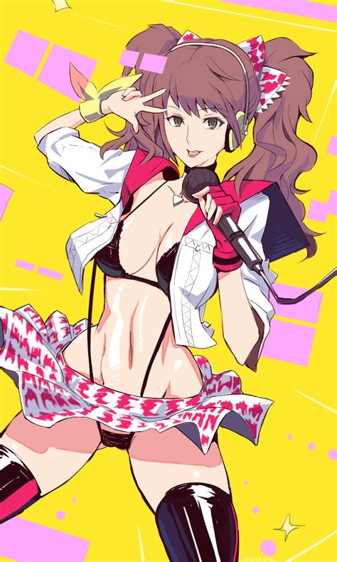 Mikazuki Shigure Kujikawa Rise Persona Persona 4 Persona 4 Dancing