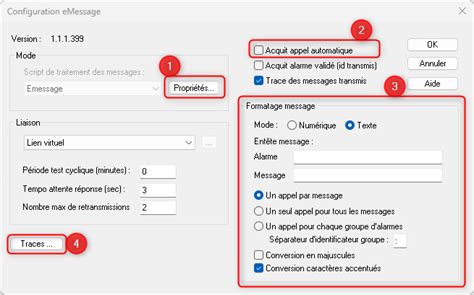 Emessage Configuration Du Driver Generic Script Emessage Support Micromedia International