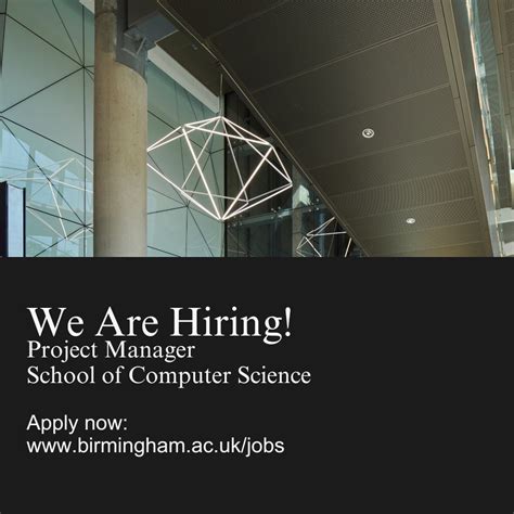 uob school of computer science on linkedin we are hiring project