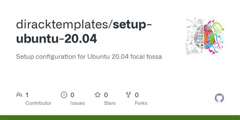 github diracktemplates setup ubuntu 20 04 setup configuration for