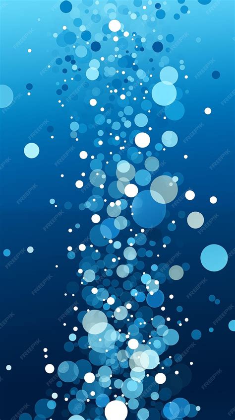 White Circles Shapes Nature On Blue Background Abstract Image Texture Pattern Wallpaper Cover