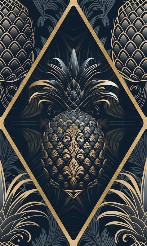 Pineapple Pattern Art
