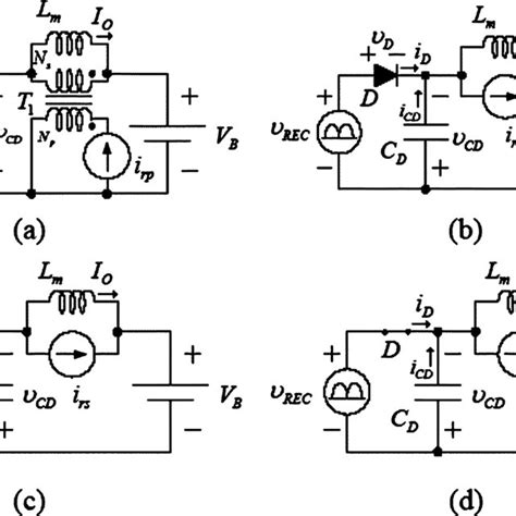 Equivalent Circuits Of Electronic Ballast A Ics Class E Rectifier