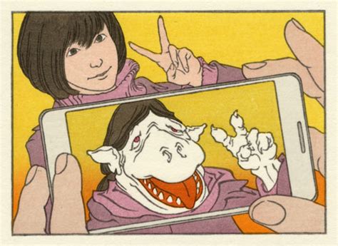 The Yokai Faceoff Series Of Woodblock Prints