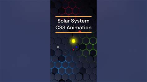 Css Daily Dose Solar System Coding Frontendprojects