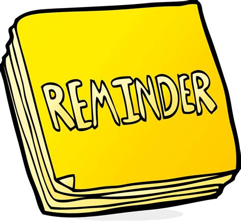 Cartoon Reminder Notes 12283453 Vector Art At Vecteezy