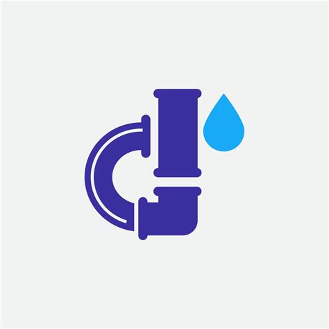 Plomberie Lettre Ré Logo Vecteur Conception Adapté Pour Tuyau Service