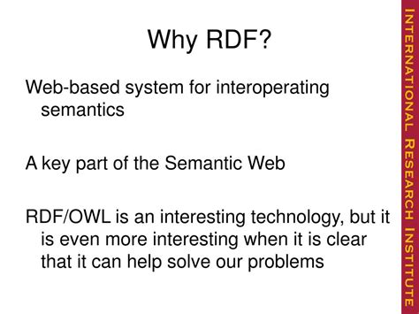 Ppt Using Rdf Owl Technologies For Discovery And Use Metadata Powerpoint Presentation Id 4768827