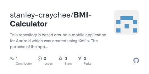 GitHub Stanley Craychee BMI Calculator This Repository Is Based Around A Mobile Application