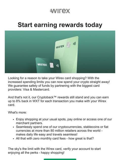 Wirex Verify To Take The Wirex Card Shopping Milled