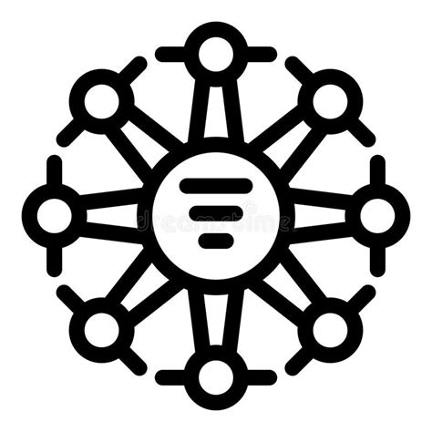 Network Hub Connecting Multiple Devices With Data Transferring Stock