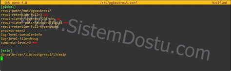 Postgresql Ile Pgbackrest Backup And Restore Sistem Ve Network