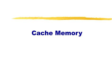 PPT Cache Memory PowerPoint Presentation Free Download ID