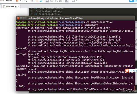 hive错误： unrecognized hadoop major version number 3 2 0 服务器 csdn问答