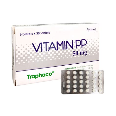 Thuốc Vitamin Pp 50mg Điều Trị Thiếu Vitamin Pp Và Bệnh Pellagra