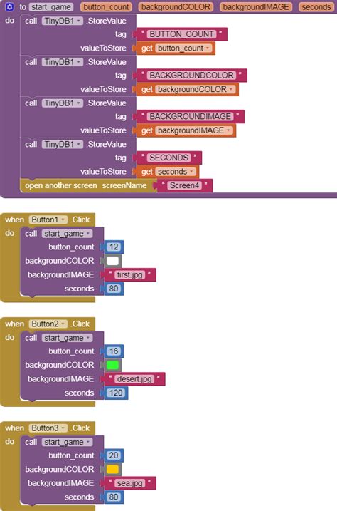 how to make a memory game app inventor 2