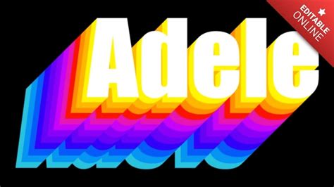 Adele Old School Retro Vintage 3d Text Effect Generator Adele Old School Retro Vintage 3d Text Effect Generator