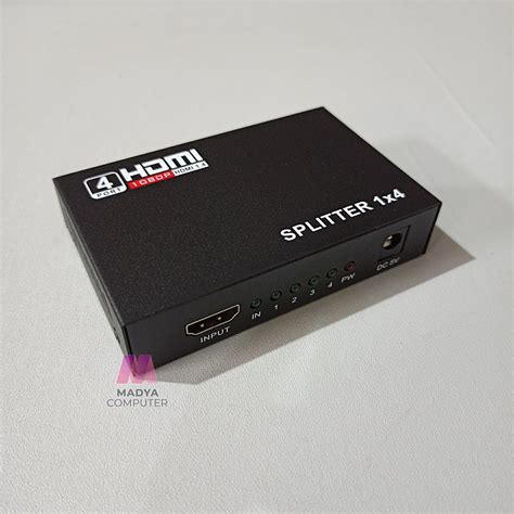 AKSESORIS Splitter HDMI VGA HDMI Splitter 4 Port 1x4 HDMI Splitter Versi 1 4 MADYA