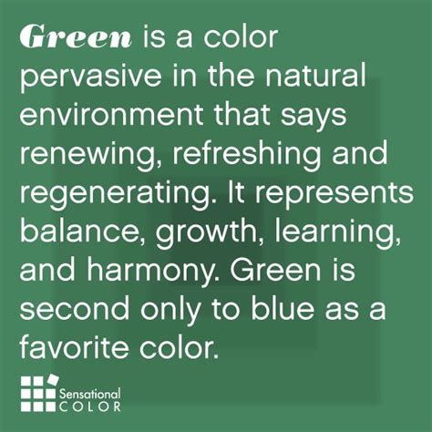 Meaning Of Green Color Meanings Favorite Color Color Of Life