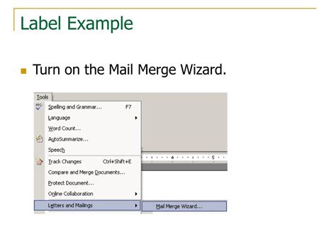 Ppt Using Microsoft Words Mail Merge Features Powerpoint