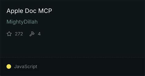 Apple Doc MCP | Glama