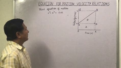 Class Ix Physics Third Equation Of Motion Youtube