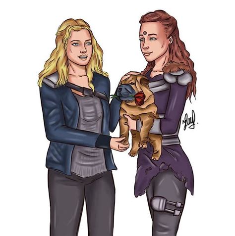 Mila En Instagram 🐶 🐶 Clexa” Clexa The 100 Clexa Clarke And Lexa