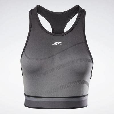 Reebok Apparel Women United By Fitness Seamless Crop Top Blackcdgry6