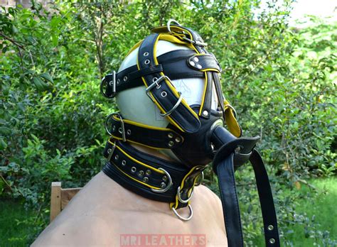 Leather Padded Head Harness Muzzle Basic Fetish Bdsm Slave Mature Gag