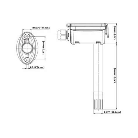 Belimo Temperature And Humidity Duct Sensor 0 To 100 Rh Model Name Number 22dth At ₹ 6500