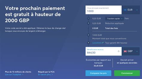 Code Promo Wise Transfert Sans Frais Jusquà 2 000 £ Exiap