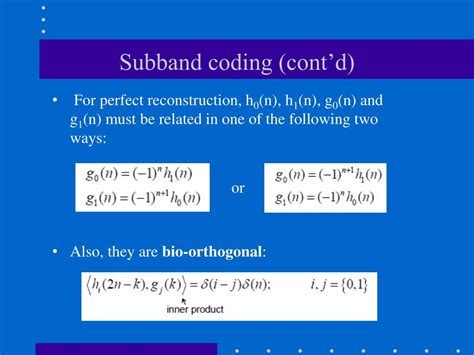 Ppt Multiresolution Analysis Section 71 Powerpoint Presentation