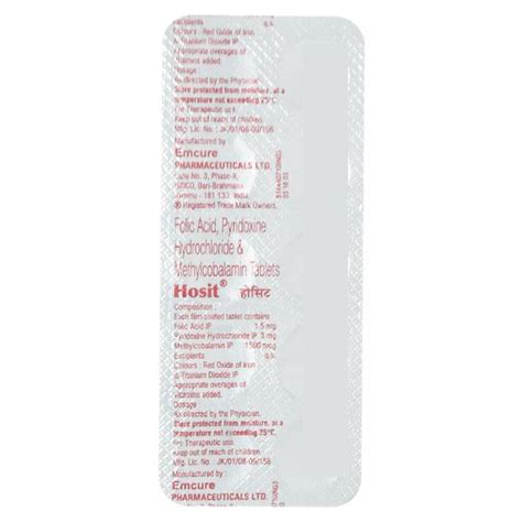 Buy Hosit Tablet 10 S Online At Upto 25 Off Netmeds