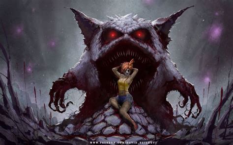 Download Misty Gengar Creepy Pinup K Hd Hq Wallpaper Getwalls Io