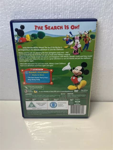 Mickey Mouse Clubhouse Mickeys Great Clubhouse Hunt Dvd 2007 £2