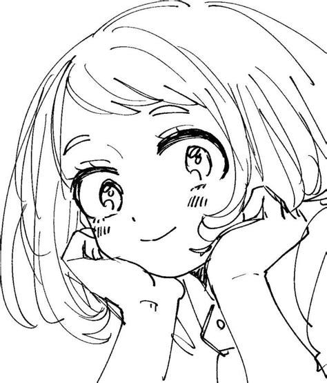 Ochako Uraraka Coloring Pages Coloringlib Ochako Uraraka Coloring Pages Coloringlib