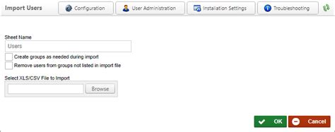 Exporting Importing Users