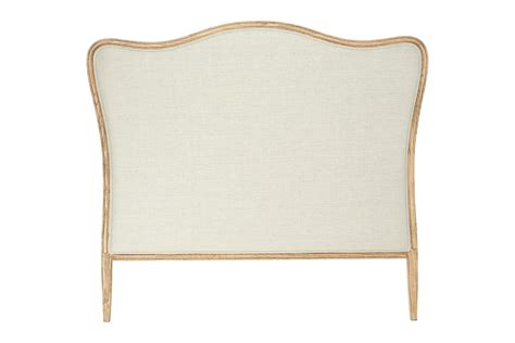 Creative Co Op Oak And Linen King Size Headboard Wood Headboard Linen