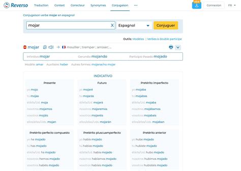 Reverso Conjugaison Français French Verb Conjugation Irregular Verbs