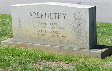 Thomas Clay Abernethy 1890 1964 Find A Grave Memorial