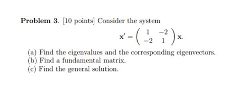 Solved Problem Points Consider The System Chegg