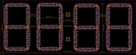 16 x 5mm led segment easyeda open source hardware lab