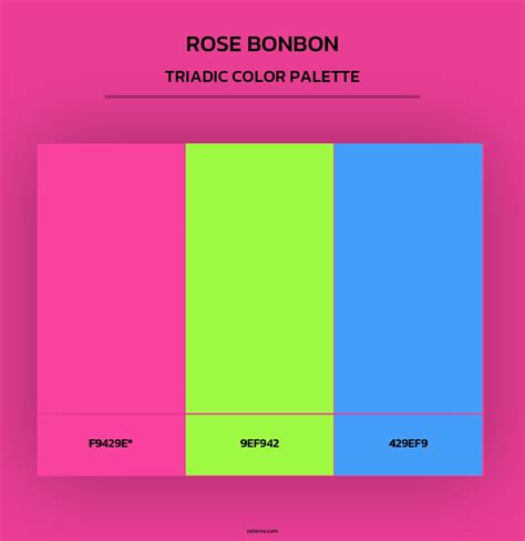 Rose Bonbon Color Palettes