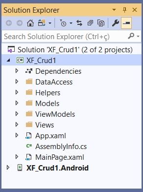 Xamarin Forms - CRUD com Entity Framework Core
