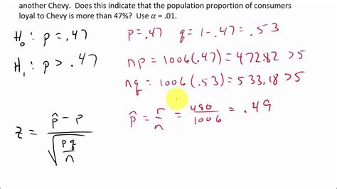 Hypothesis Testing Proportion P Right Tailed P Value Method Youtube