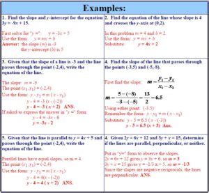 Slopes And Equations Of Lines A Plus Topper