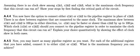 solved a 4 circuit timing adopted from a past exam the