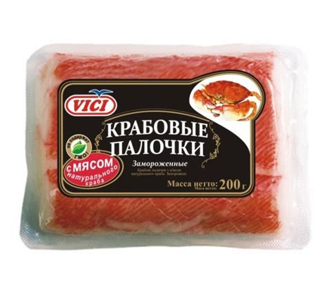 Крабовые палочки Vici С мясом натурального краба замороженные | отзывы